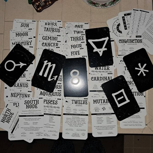 Astrology Reference Cards. the Best Astrology Deck, EVER. - Etsy