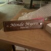 Rustic Desk Name Plate. Made Exclusively by Garo Signs. Size 10" X 2.5 ...