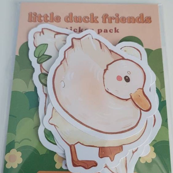 Duck Friends Sticker Pack | Duck Sticker | Matte Stickers | Laptop ...