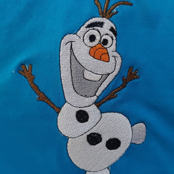 Happy Olaf Embroidery Design, 4 Sizes Embroidery Designs, Olaf ...