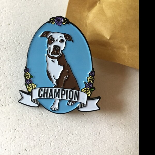 Champion Pin, Parks and Recreation Pin, Floral Pin - Etsy