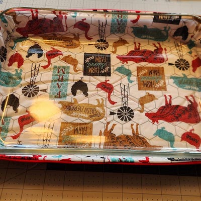 Reversible Pie Plate Cozy Printable Sewing Pattern and Tutorial PDF ...