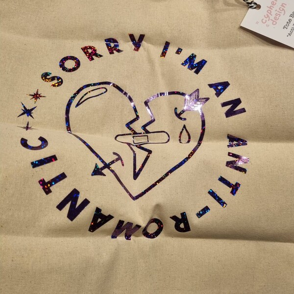 TXT Tote Bag Anti-romantic 100% Cotton Heat Transfer Vinyl, K-pop ...