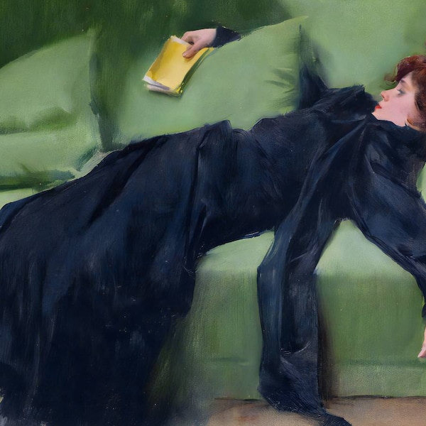 Decadent Young Woman (after the Dance) | Victorian Woman Portrait ...