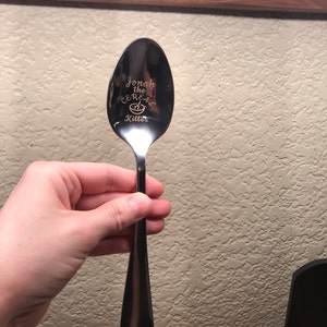 Custom Spoon Personalized Spoon-your Text on Spoon Your Message Spoon ...