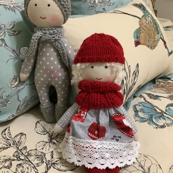 Design Your Own Doll Girl Personalised Custom Rag Doll 11,5" Custom ...