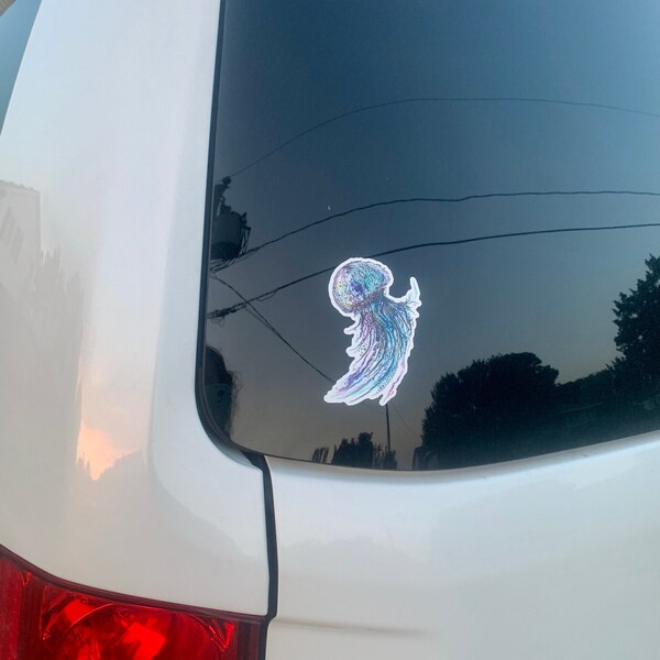 Watercolor Jellyfish Sticker Jelly Fish Art Ocean Beach Car Truck Boat ...