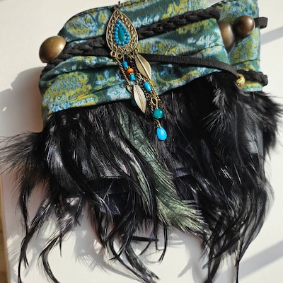 Boho Feather Boot Cuffs, Boot Bracelet With Pendant, Printed Boot ...