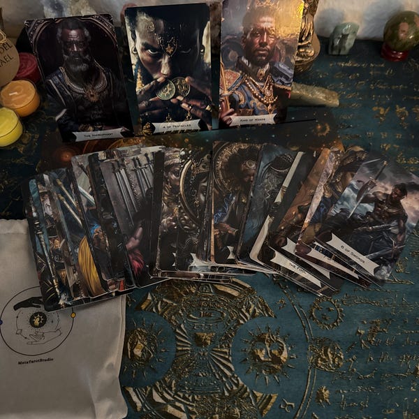 Tarot Card Deck, Tarot Deck With Guidebook, Melanin Tarot Deck, 78 ...