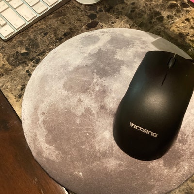 Full Moon Mousepad, Moon Mousepad, Desk Accessories, Cute Gift, Office ...