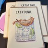 Catatonic Card - Ginger Cat Card - Funny Cat Card - Cute Cat Card - Cat ...