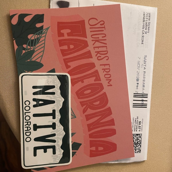 Colorado Native Vinyl Sticker - State License Plate - Etsy