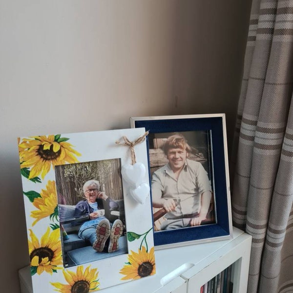 Beautiful Garden Birds Decoupaged Wooden Photo Frame With Hanging ...