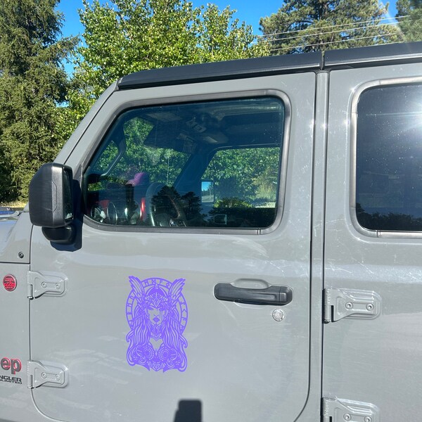 Shieldmaiden, Valkyrie, Viking Warrior Freya Vinyl Decal for Car Truck ...