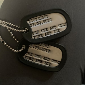 Notched Dog Tags Genuine Military Issue Stainless Steel Personalized ...