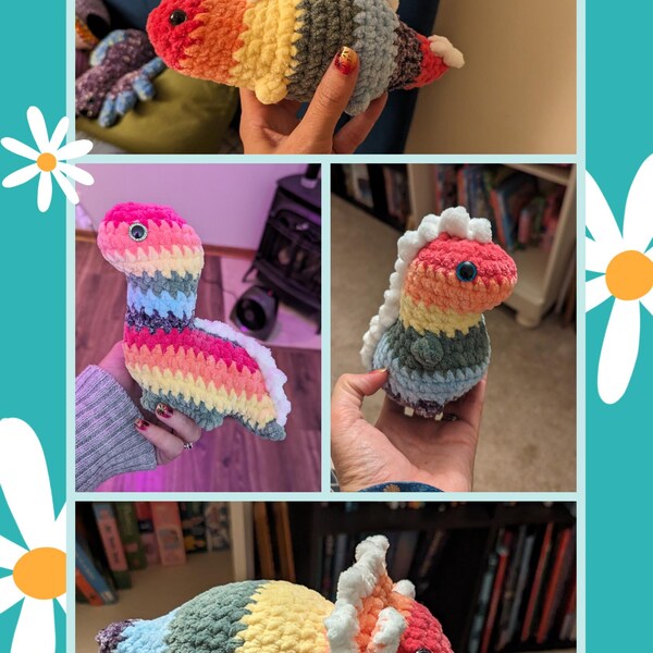Dinosaur Jurassic World No Sew Crochet Pattern, No Sew Amigurumi ...