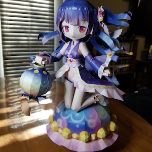 Vtuber, Shylily, Papercraft , Pepakura, 3D Model Paper , PDF Template ...