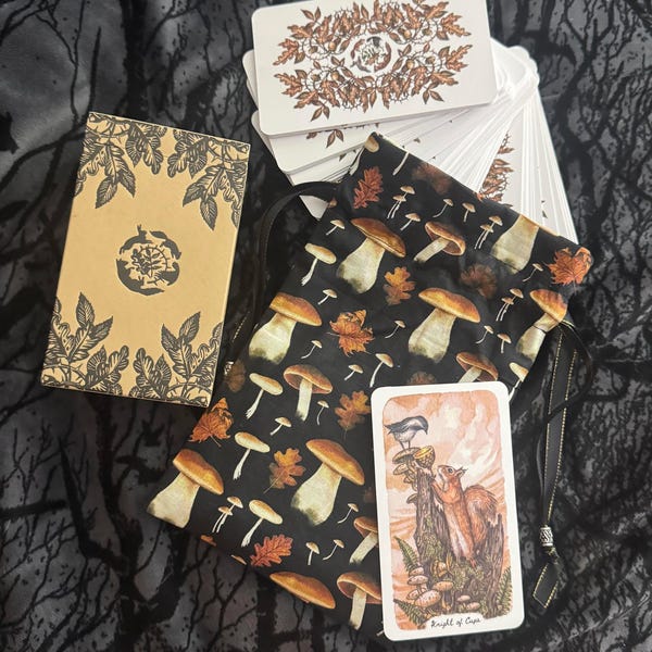 MINI Altar Cloth - Leaves Lunar Phase, Traveling Altar Cloth, Portable ...