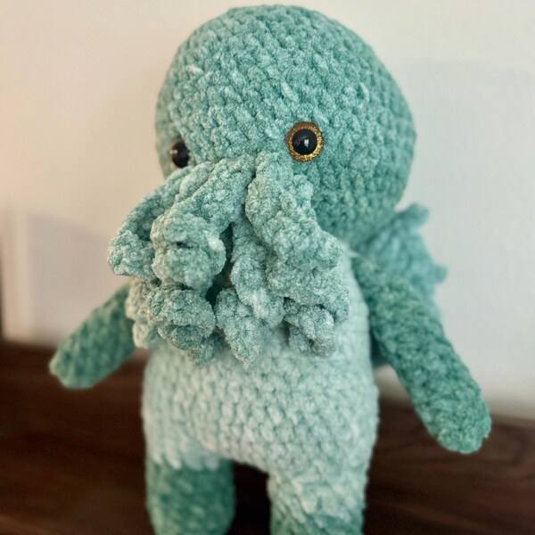 Cthulhu Crochet Pattern - Mini Cthulhu Eldritch God - Etsy