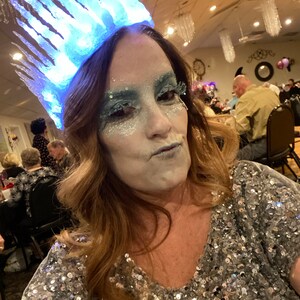 Andromeda LED Ice Light up Mohawk Festival Headpiece - Etsy