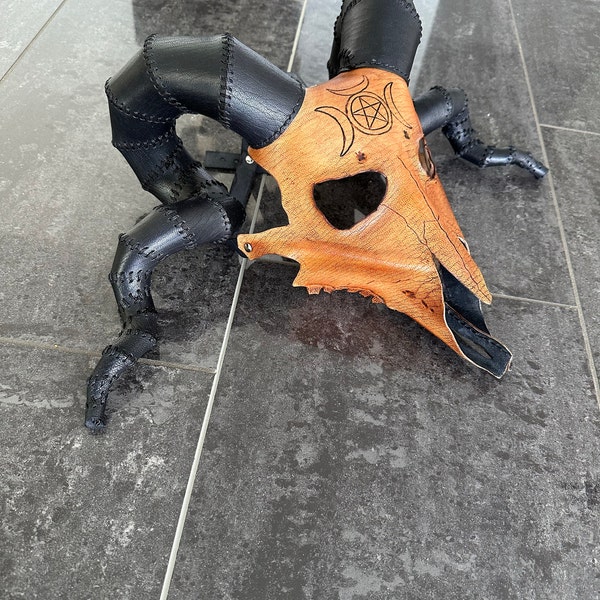 Pagan Skull Mask Leather Pattern PDF - by Leatherhubpatterns - Etsy