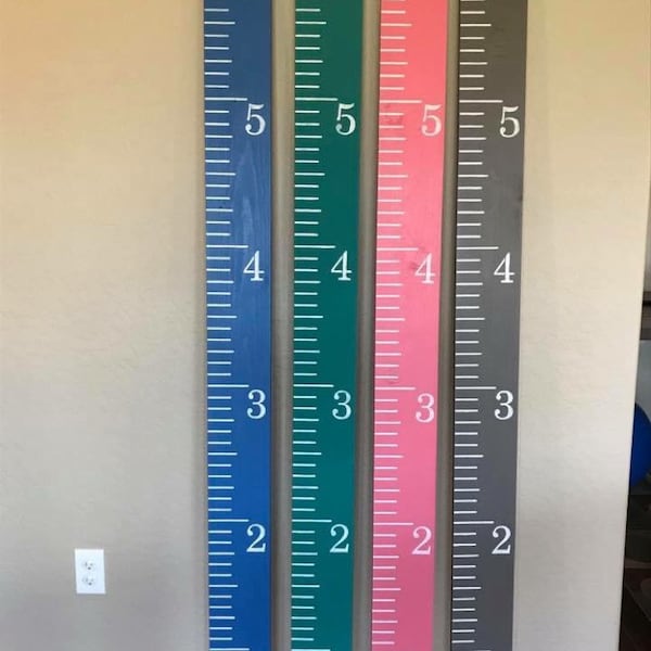 Growth Chart STENCIL Ruler REUSABLE 2.5" or 4" for Painting Large Wood ...