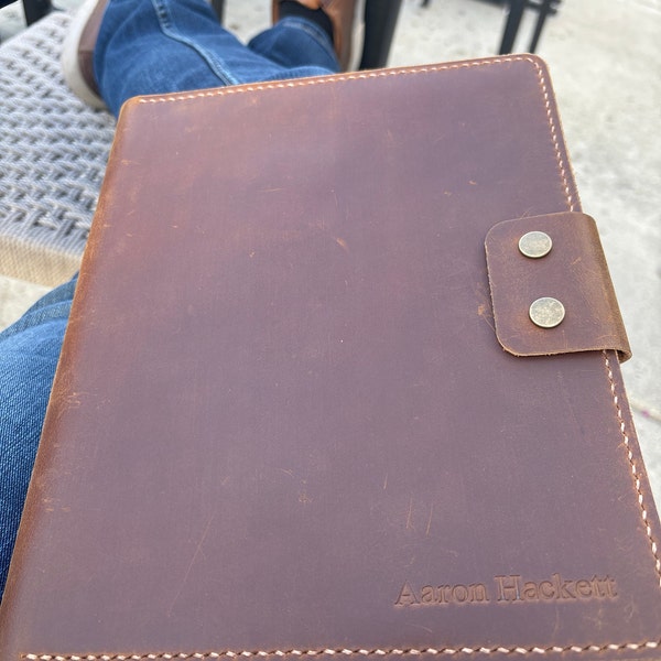 Supernote A5x Case, Personalized Leather Onyx Boox Note Air 2 Folio ...