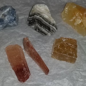 Mixed Calcite Rough Natural Premium Grade Stones: Choose Ounces or Lb ...