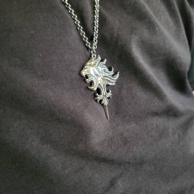 Final Fantasy VIII Large Squall Leonhart Griever Necklace Sterling ...