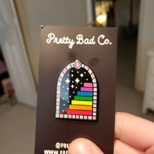 Rainbow Portal Pin. Pride Stair Portal Enamel Pin. LGBT LGBTQ - Etsy