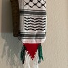 Original Palestinian Keffiyeh Jordanian Hatta Black and White Koofiya ...