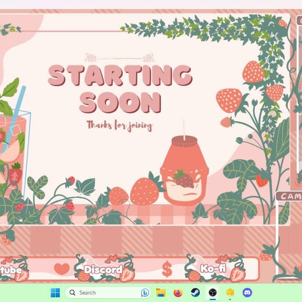 Stardew Valley Animated Stream Overlay Package for Twitch, Aesthetic ...