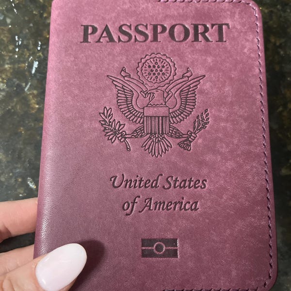 Leather Holder for Spanish Passport, Spain Passport, Gift for Treveler ...