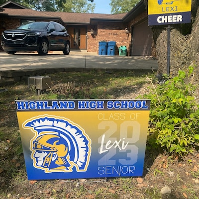 Customizable High School Sports Yard Sign Custom Yard Sign - Etsy