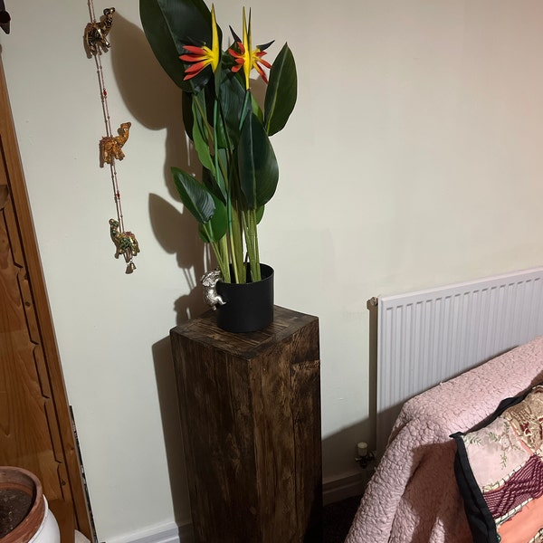 WOODEN Triangle BOOKREST | Book ORGANISER | Rustic Bedside Table Phone ...