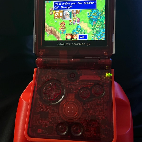 Red and Black Nintendo Gameboy Advance Gba SP (IPS Screen USB C) - Etsy