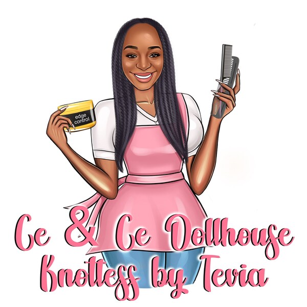 Braider Logo, Hairdresser Logo Portrait, Beauty Salon Logo, Hair Studio ...