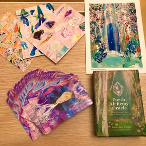 Earth Alchemy Oracle Deck With Plants, Flowers and Crystals, Botanical ...