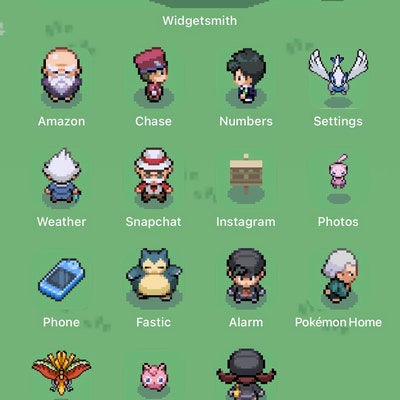 Ios 667 Icons Pokemon Heartgold Soulsilver HGSS iPhone IOS14 App Icons ...