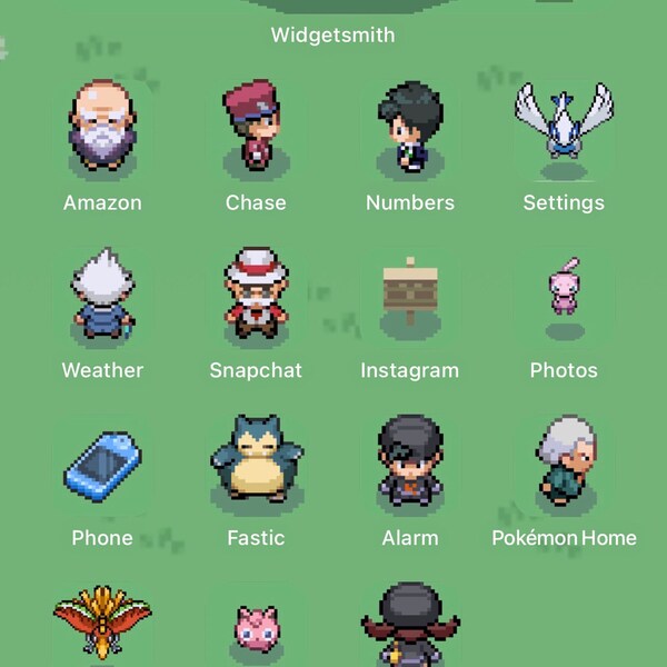 Ios 667 Icons Pokemon Heartgold Soulsilver HGSS iPhone IOS14 App Icons ...