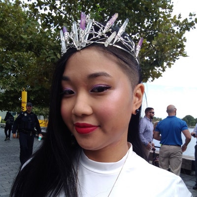 Merida Quartz Crystal Crown, Spiky Crown, Unusual Tiara, Queen's ...