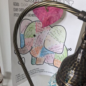 Goal-ephant: Adorable Printable PDF to Help You Achieve Your Goals! - Etsy