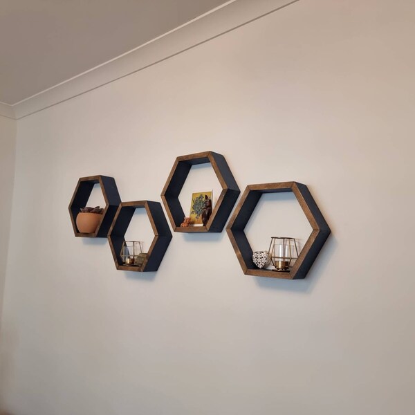 Large Sapphire Honeycomb Shelf, Behive Shelving, Modular Shelving ...