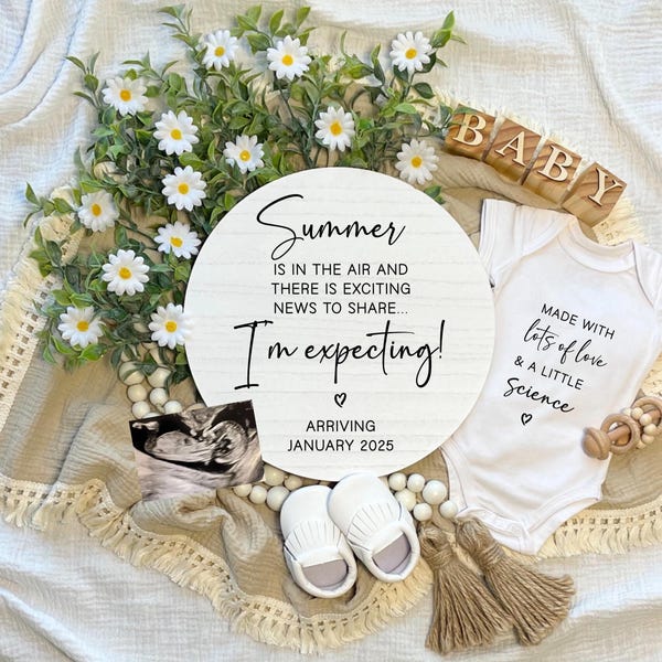 Second Baby Announcement, Digital Pregnancy Announcement, Gender ...