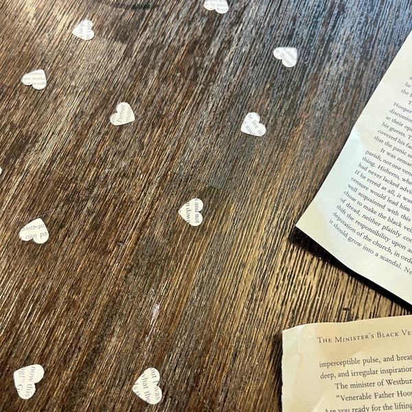 200 Pieces Book Page Confetti | 5/8" | Book Page Table Scatter | Book ...