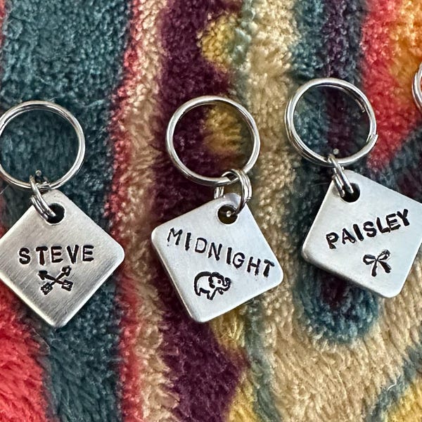Custom Horse Name Tag: Aluminum Bridle Tag With Picture Stamp - Etsy