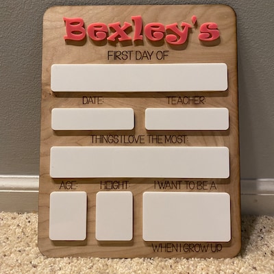 Laser File SVG Reusable Back to School Dry Erase Sign Instant Digital ...