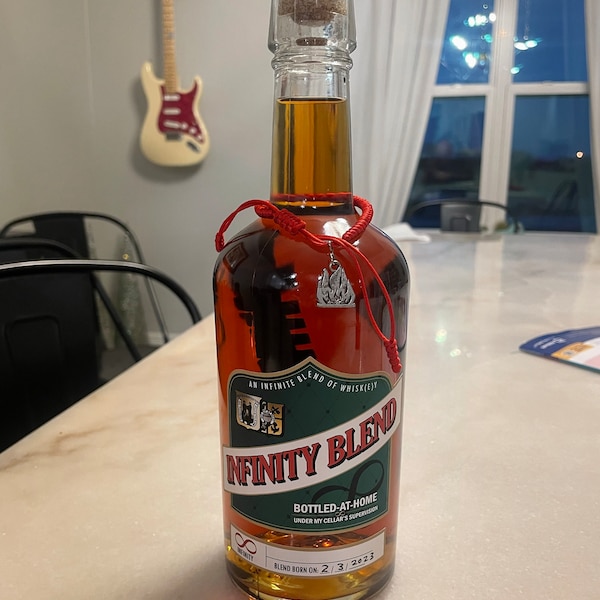 Infinity Bourbon Label Blend Whiskey Bottle Label Old Fitzgerald ...