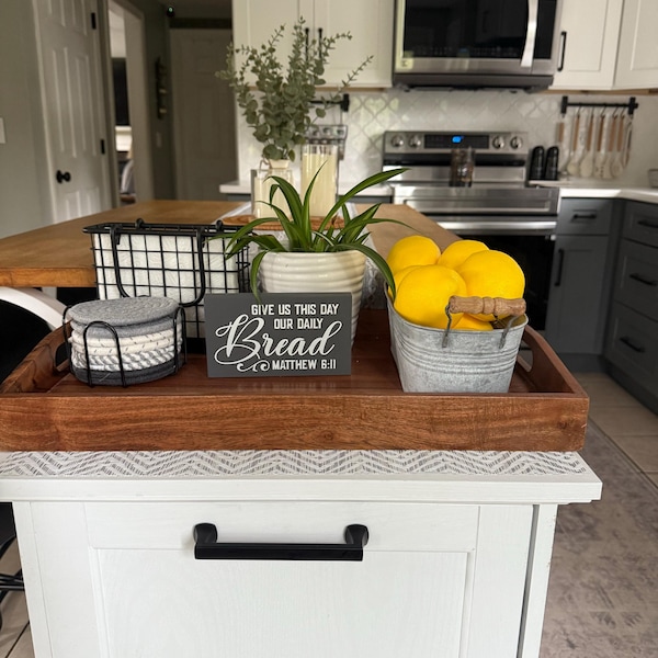 Small Kitchen Signs, Farmhouse Kitchen, Gray, Black, White, Distressed ...