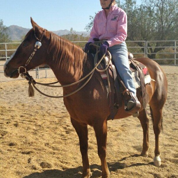 Yacht Rope Sport Mecate Reins W Poppers! Use With Slobber Straps ...